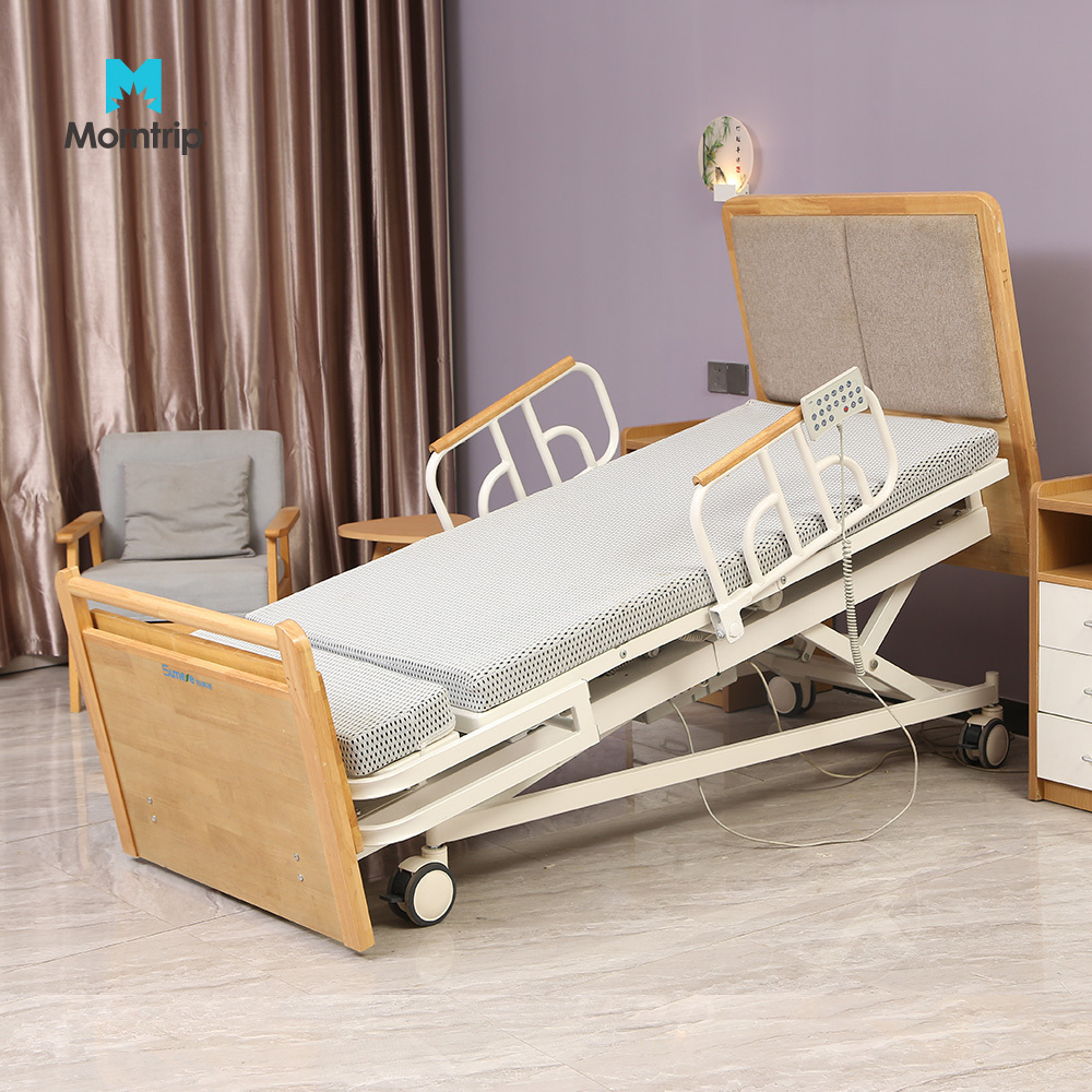 Hospital Adjustable Auto Patient Turning Lifting Bed Home Care Rotating ...