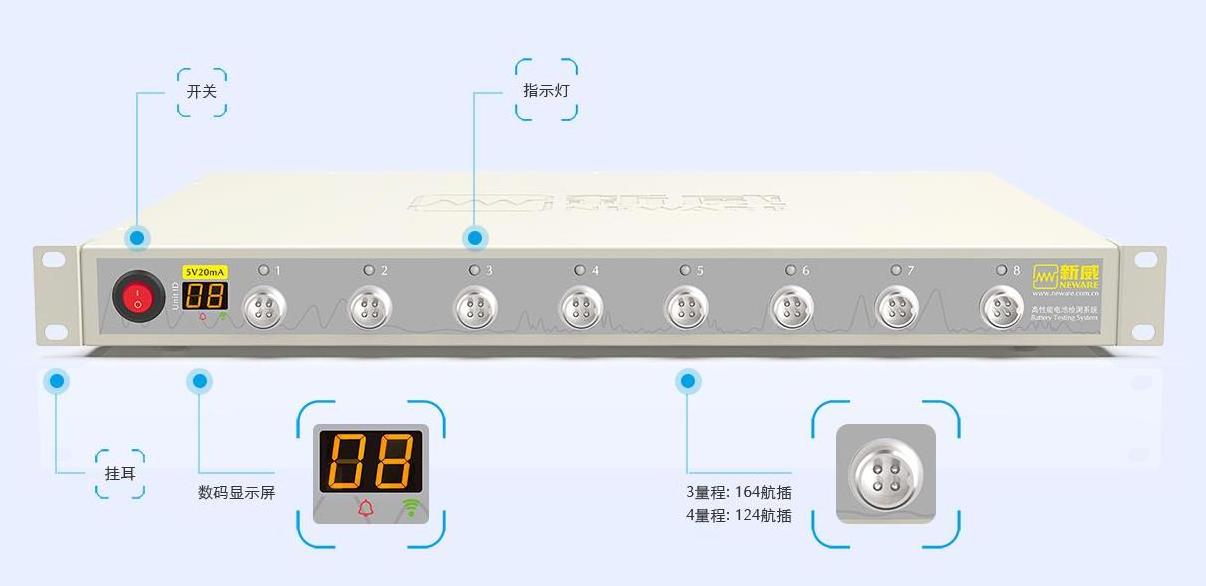 5V 1mA 10mA 20mA 30mA 50mA 8 Channel Coin Cell Tester Battery Capacity ...
