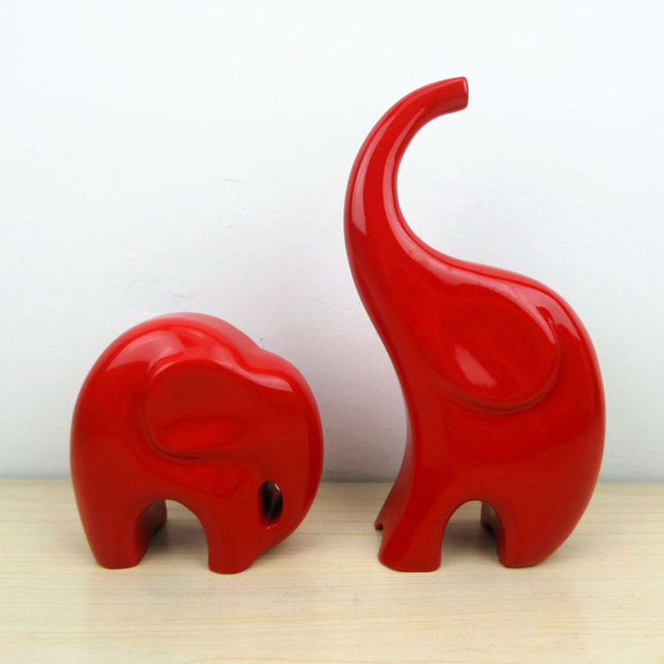 Modern Abstract Couple Loving Elephants Decoration Cute Resin Estatu De ...