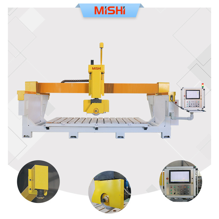 MISHI Stone Machinery Automatic Multifunction 5 Axis Cnc Router Bridge ...