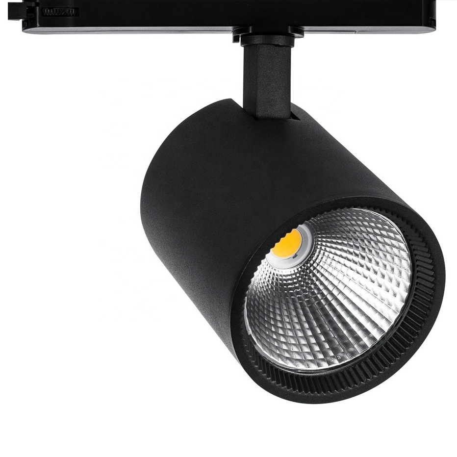 5000 lumen europe shop led ceiling focus spot lights cob 3phase 4 wires ...