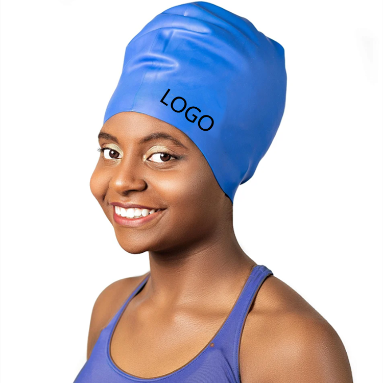 Customized Logo XL Silicone Dreadlocks Swim Cap for long hair ...