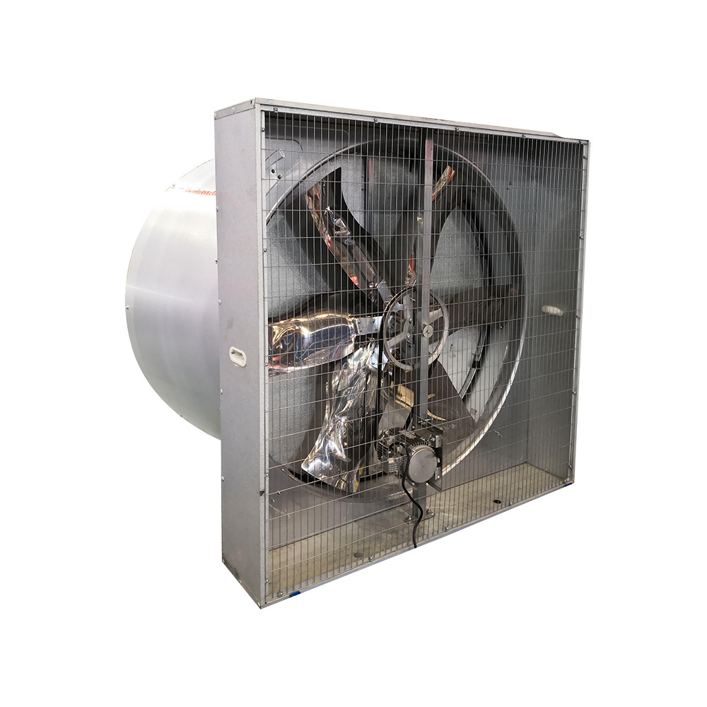 Industrial Wall-Mounted FRP Butterfly Exhaust Fan 1380 Double Door Type ...