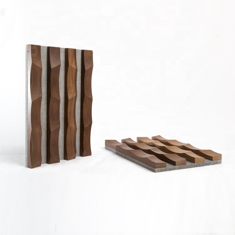 Fluted Interior Design 3D Wall Decor Siding Plank Sandwich Board Solid ...