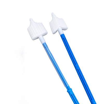 Pap Smear Broom Blue Cervical Sampling Broom Brush Spatula For Pap