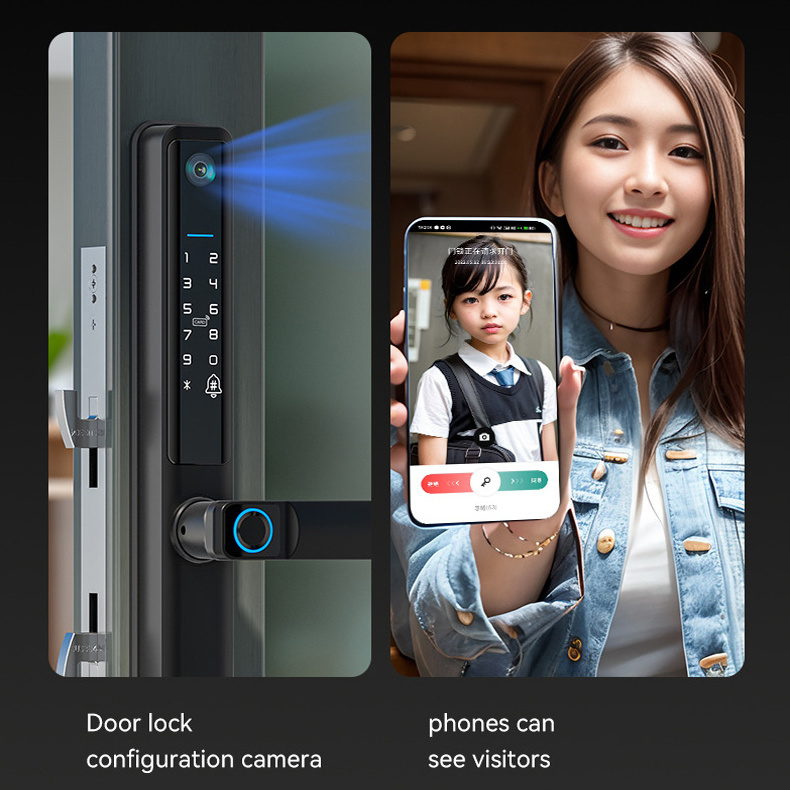 Waterproof outdoor gate sliding door lock fingerprint code key rfid ...