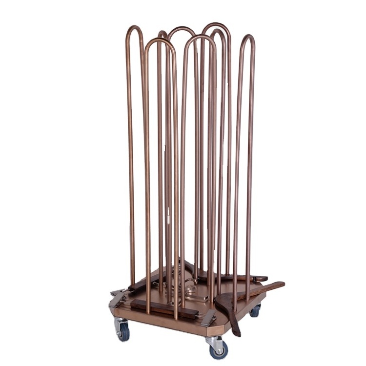 Stainless steel clothes hanger stacker with universal wheel ...