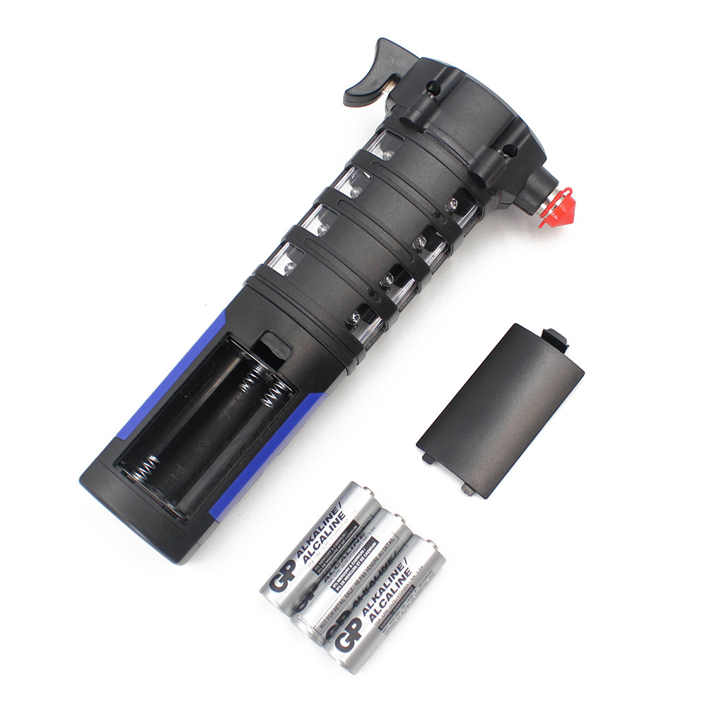 Portable car emergency tools magnet led torch flashlight with safety ...
