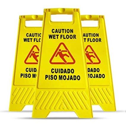 Bofan Plastic A-Frame Safety Sign Warning Wet Floor Slip & Fall ...