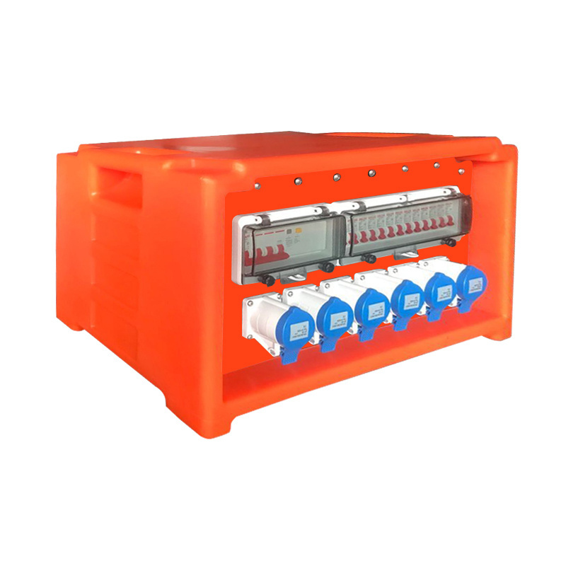 J&H 63A 3 phase stackable portable waterproof stage temporary power box ...
