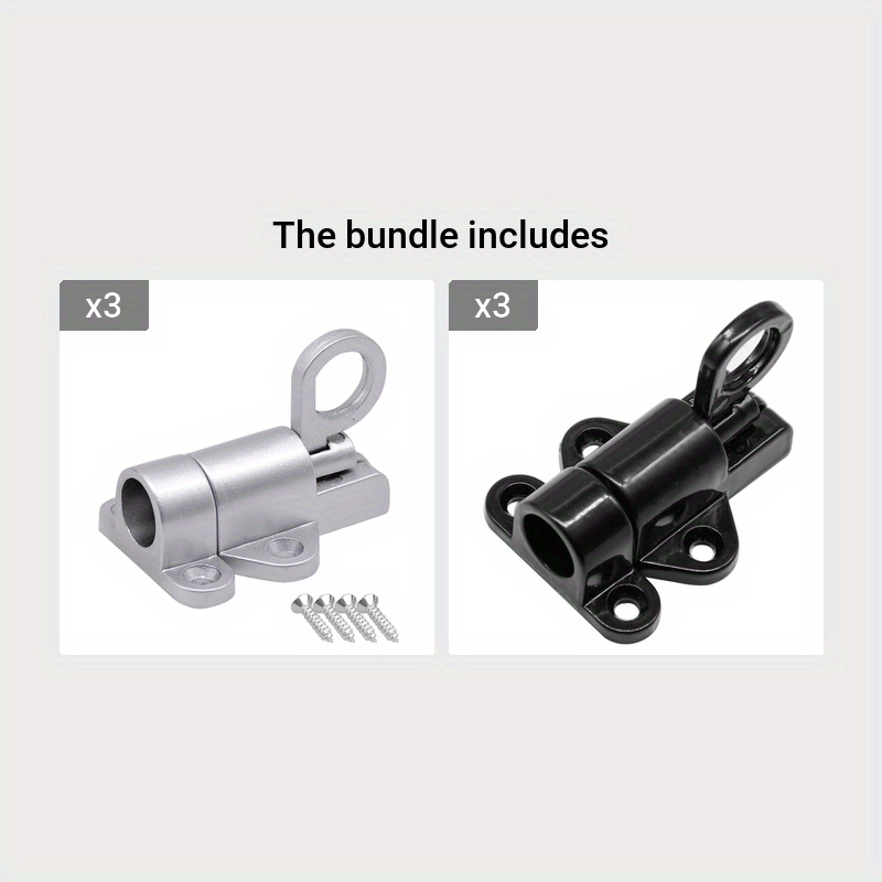 Spring Loaded Gate Security Pull Ring Spring Bounce Door Bolt Automatic ...