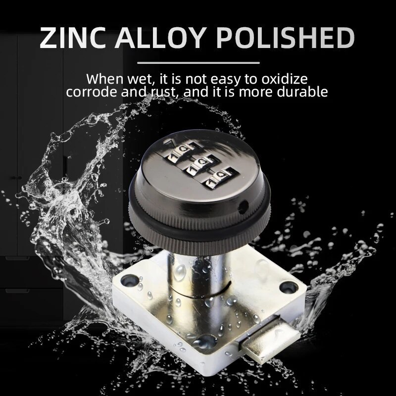 resettable mailbox code digital mechanical combination cam lock with 3 ...