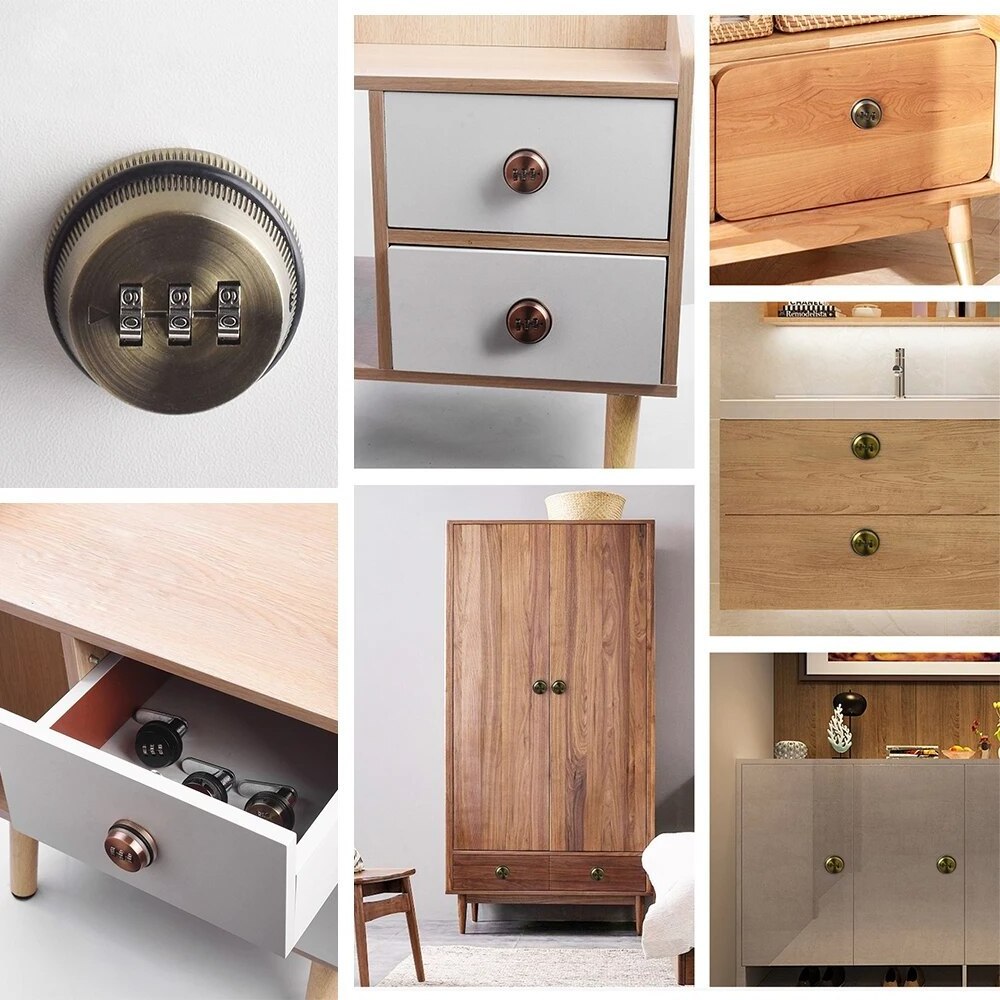 resettable mailbox code digital mechanical combination cam lock with 3 ...