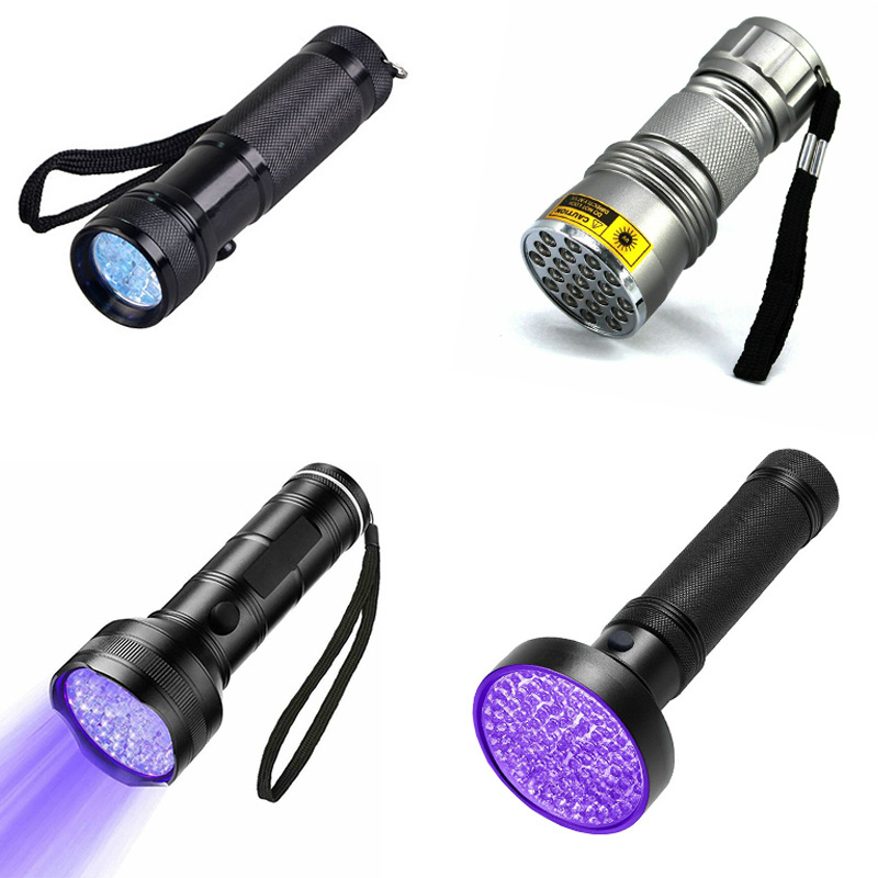 UV Violet 12 21 51 100 LED Inspection Jade Detector UV Torch Lamp 365Nm ...