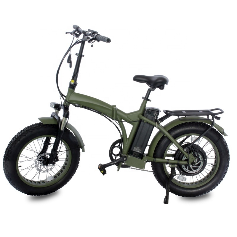 Fast Speed folding Electric Bike 40-45kmh fat tire 20 inch ebike 48v ...