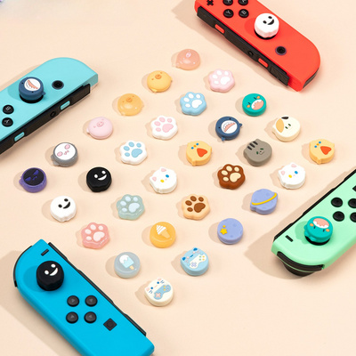 New trend Silicone Cat Claw Thumb Grip Caps Lite 4Pcs Joystick Caps For nintend switch And switch oled Thumb Stick Grips cover BestSuppliers
