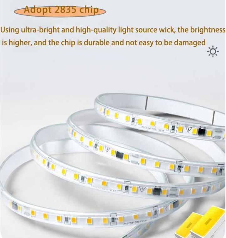 Custom Business Outdoor Garden Walkway Led Strip Lights 120leds/m 9W ...