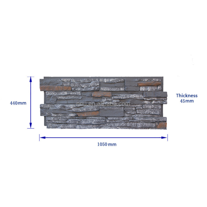 Faux soft stone epoxy decorative stone wall panels 3d pvc wood veneer ...