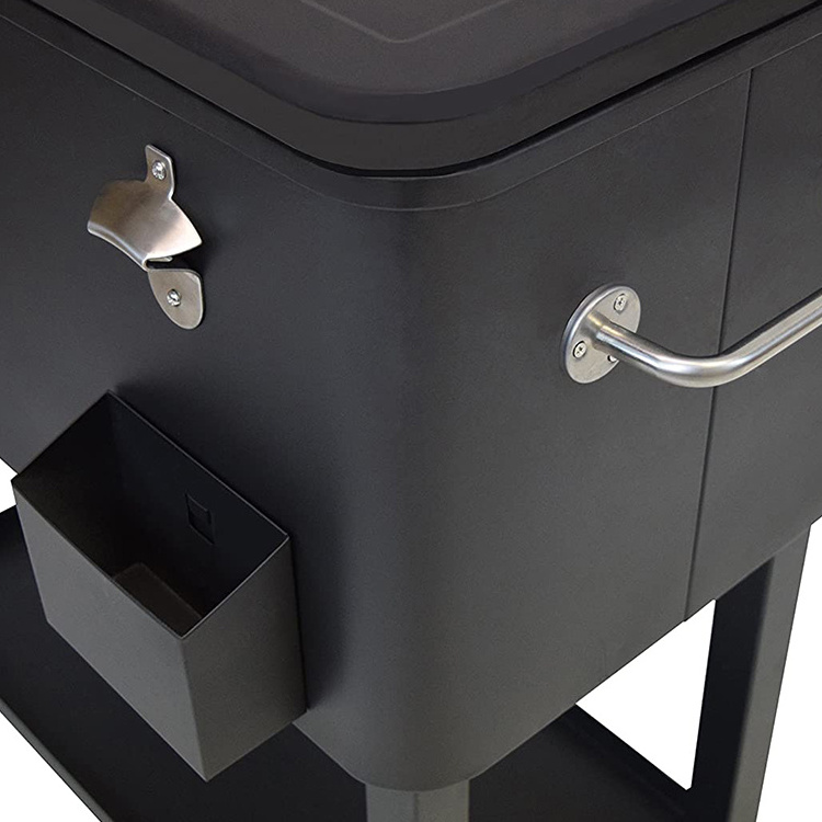 Vendor Patio Ice And Beverage Wine Outdoor Hand Cart Barrel Cooler Box ...