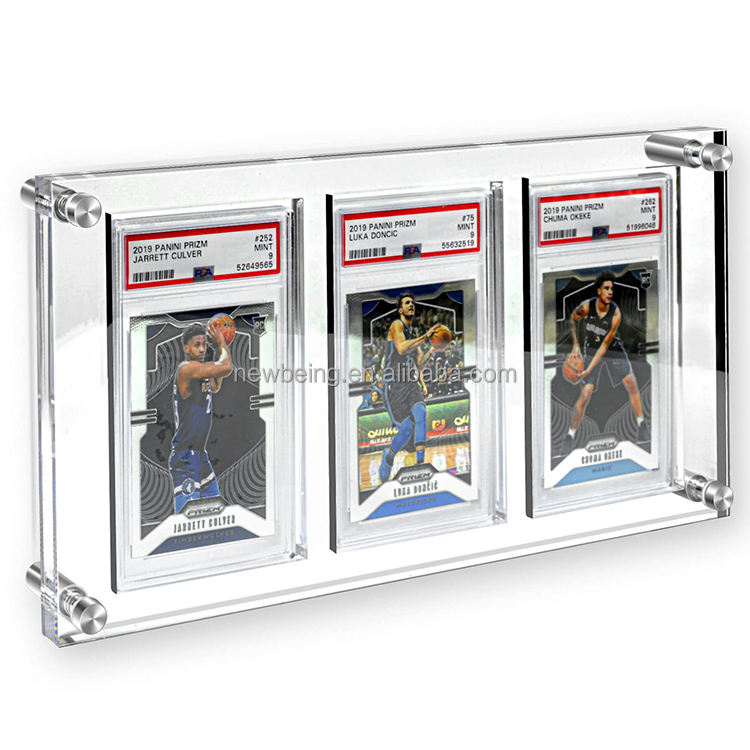 Clear Trading Card Frame Trading Card Display Acrylic Frame for Graded ...