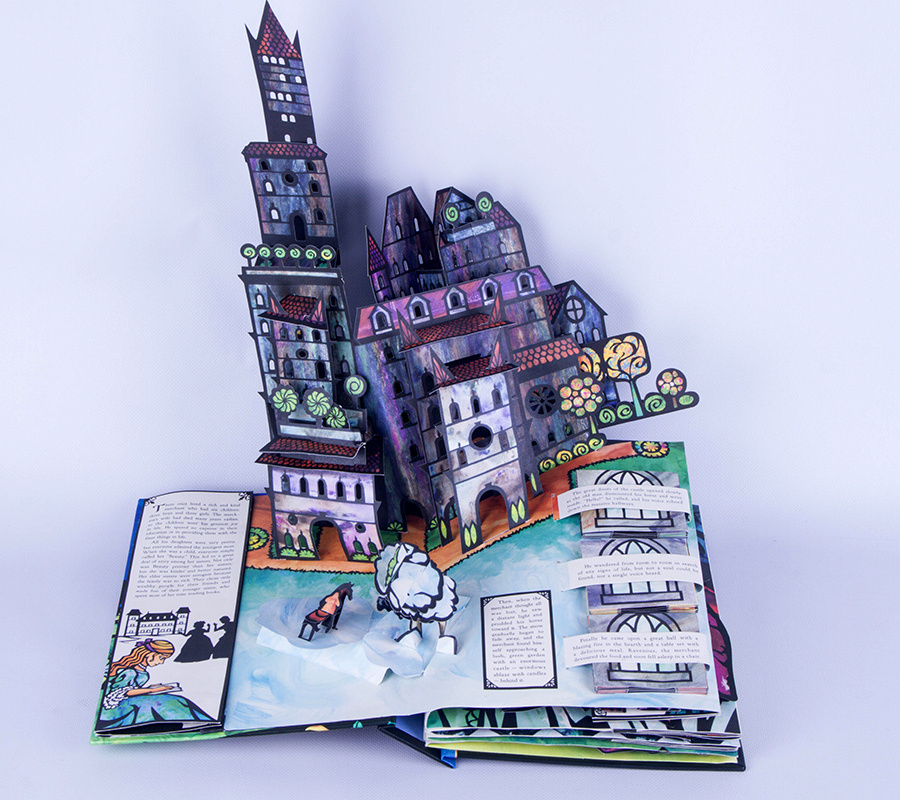 Educational Color pop up opposite books for children Printed pop up ...