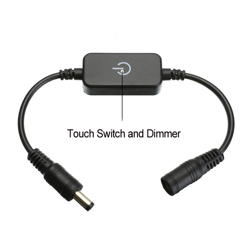 12V Single Color ON OFF Inline Led Touch Dimmer Switch Brightness ...