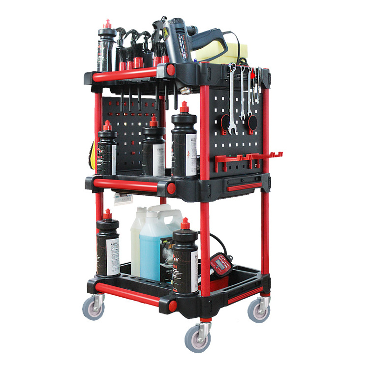 Factory Car Beauty Tool Cart Portable Detailing Trolley Cabinet Car ...