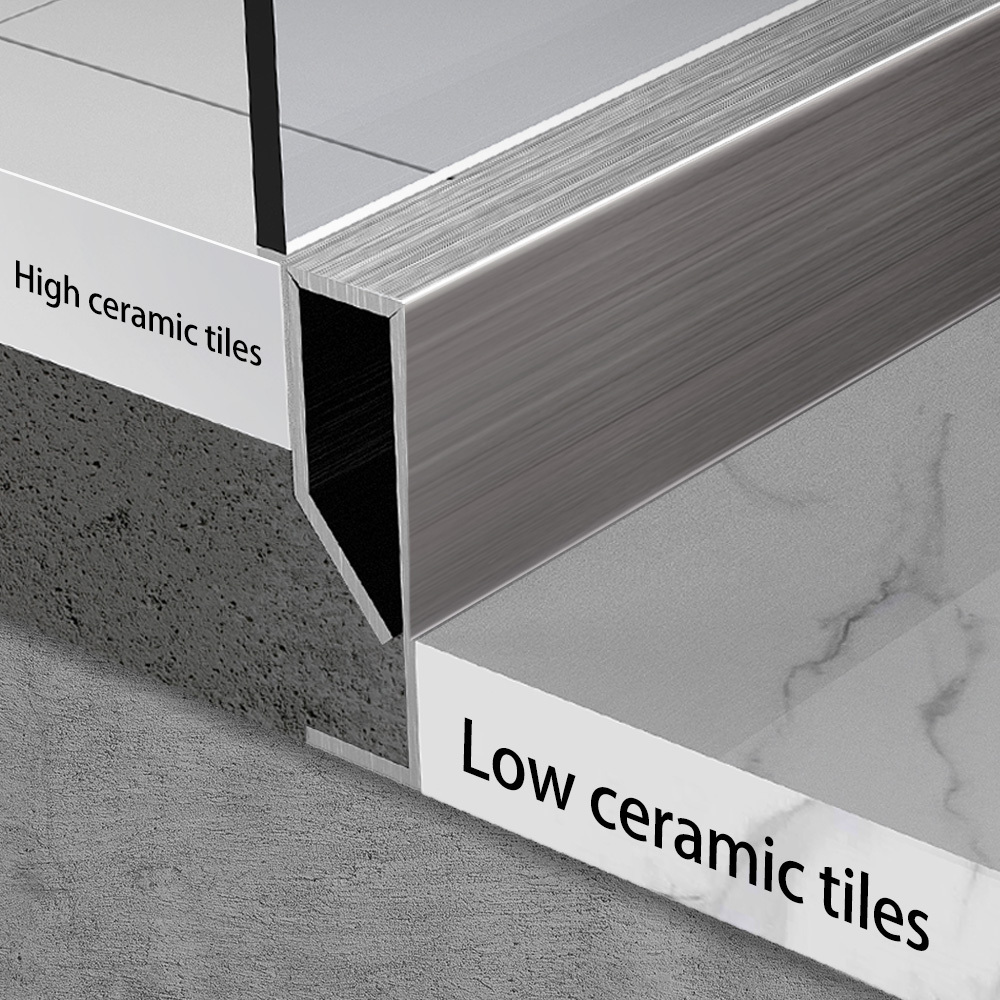 NEWNONE The 304 Stainless Steel Tile Trim For floors Wall Ceramic Tile ...