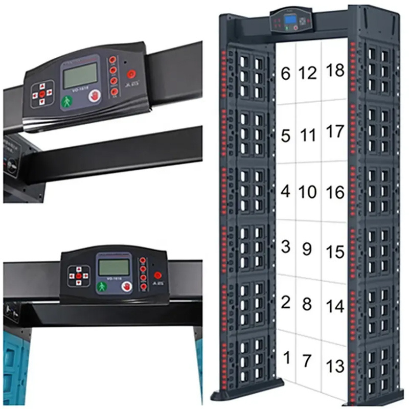 Temperature scanner door frame metal detector walk through gates ...