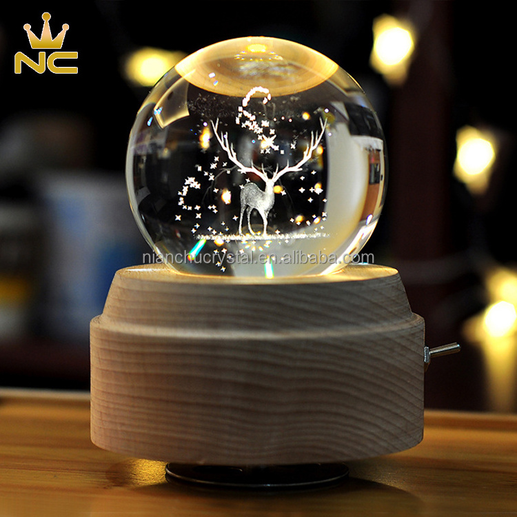 Decorative Custom Round Starry Sky Milky Way 3D Space LED Light Solid ...