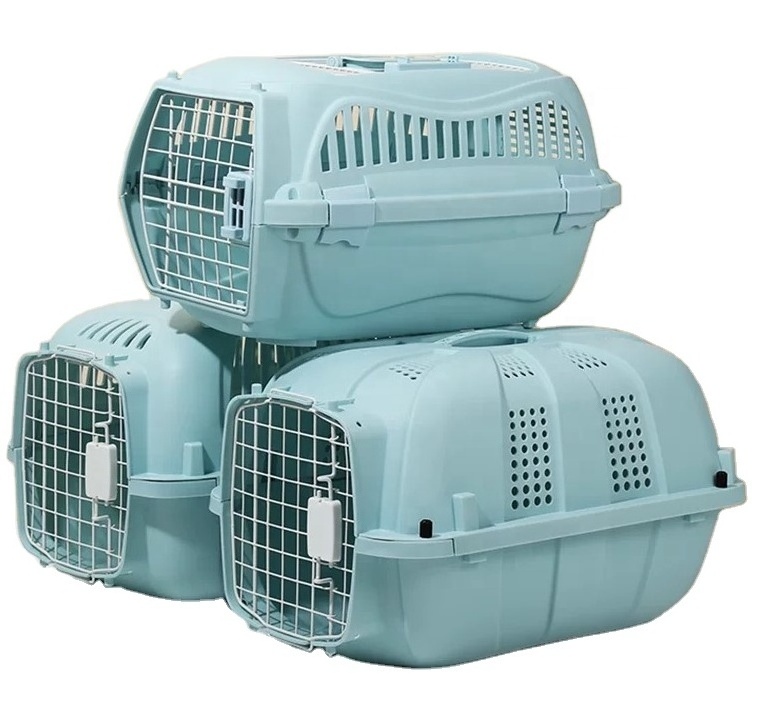 plastic dog cat pet carrier with double door | Bestsuppliers.com