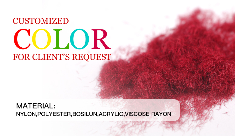 Electrostatic Flocking Powder 100% Nylon 66 Flock Bright For Short Cut ...