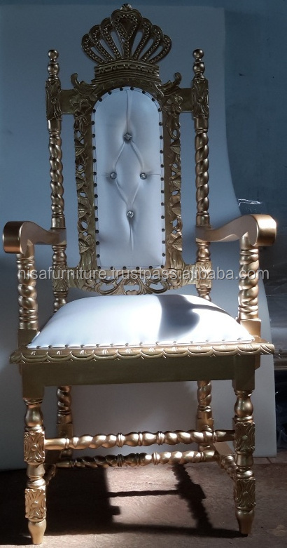 Wedding Crown Royal Chair Mahogany wood Indonesia furniture Living Room ...