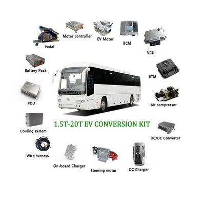 Electric bus Conversion Kit Synchronous Ev Motor conversion kit 80kw rear axle traction motor ev kit for electric vehicle BestSuppliers