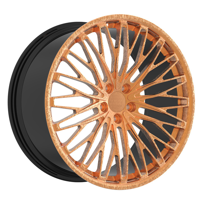 NNX Popular Brushed Rose Gold and Black Alloy Car Rim 20 21 22 inch ...