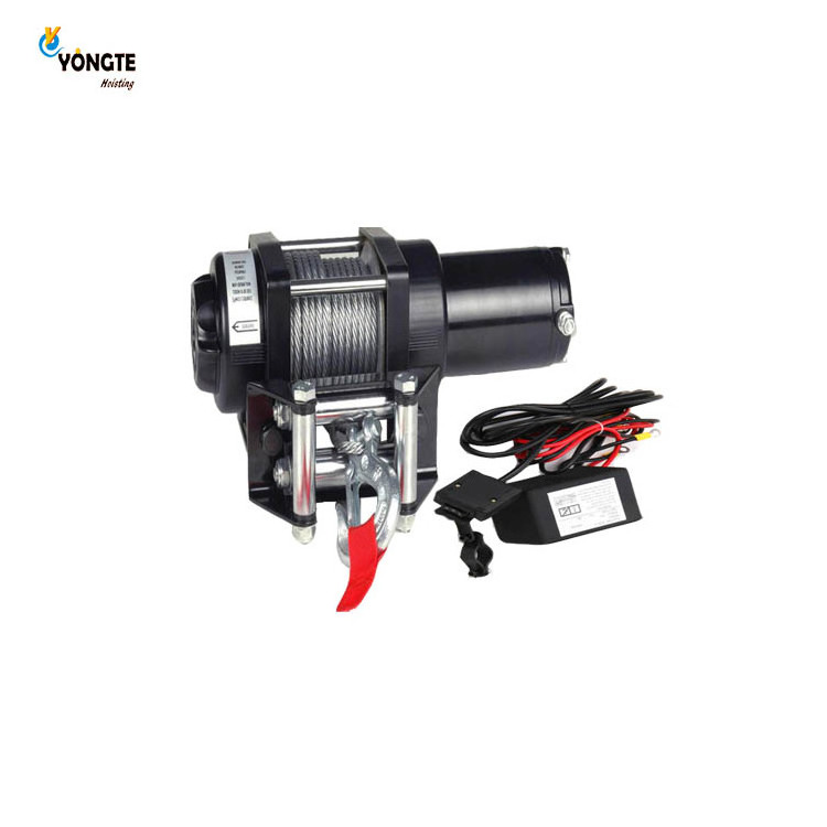 ATV 4000LB electric boat anchor 12v mini electric fishing winch ...