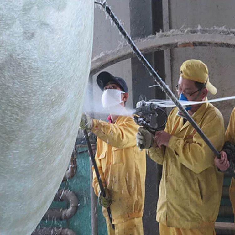 High efficiency Fiberglass resin chopper/roving spraying machine with ...