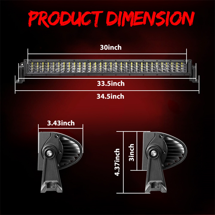 30 Inch 240W Cast Aluminum Waterproof 4 Rows Utv Upper Roof Barra Led ...