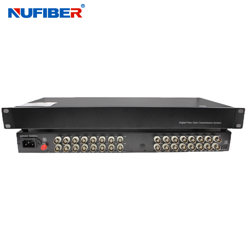 16 channel video for CCTV Camera system Digital video optical Fiber ...