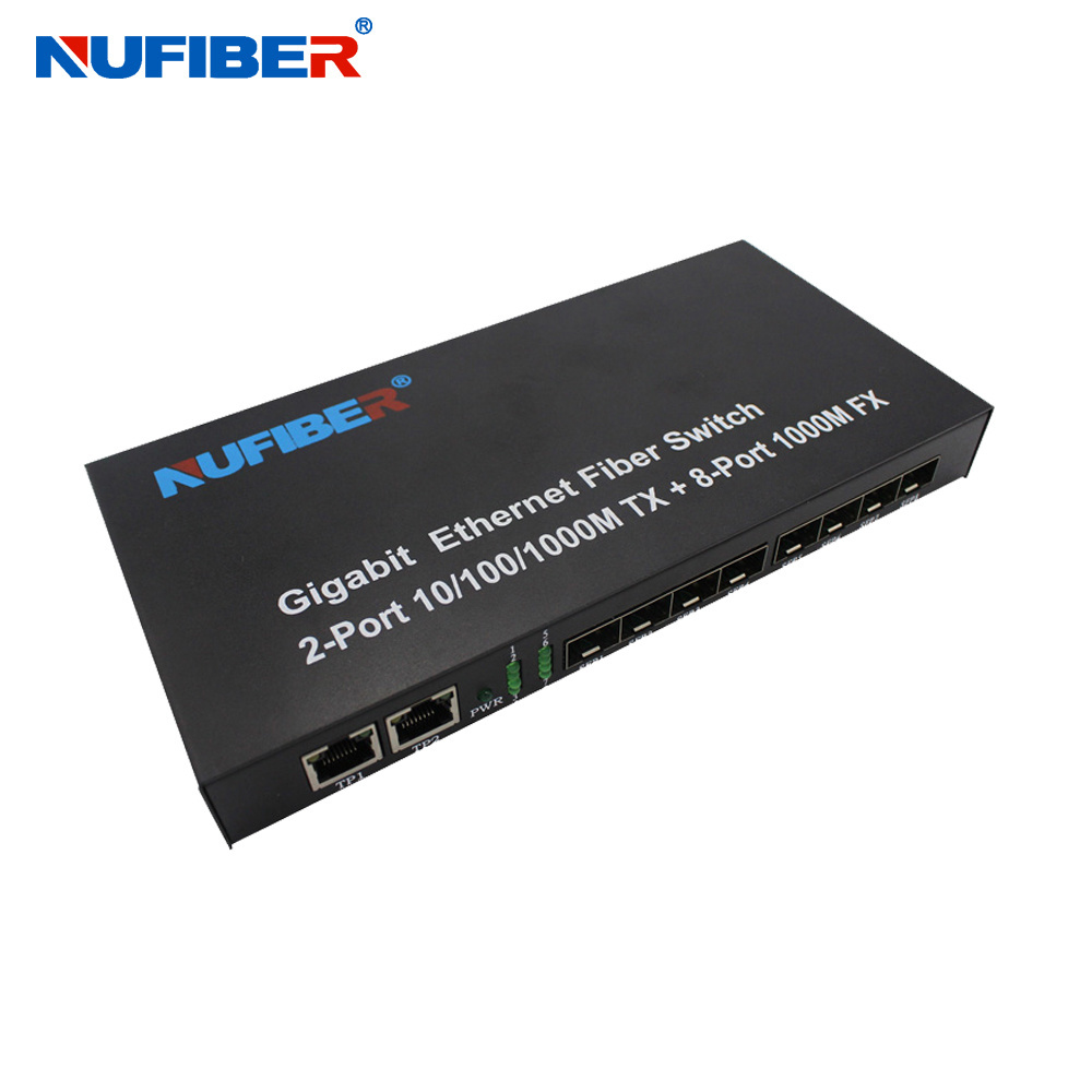 NF-A8002F 8sfp port+2rj45 port optic fiber switch ethernet network ...