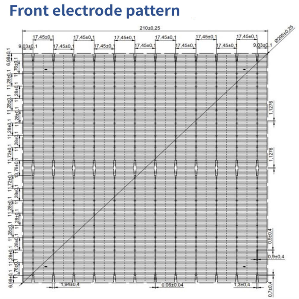 Nuuko Power Premium Mono 210*210mm 12bb P Type Silicon Solar Cell for ... Nuuko Power Premium Mono 210*210mm 12bb P Type Silicon Solar Cell for ...
