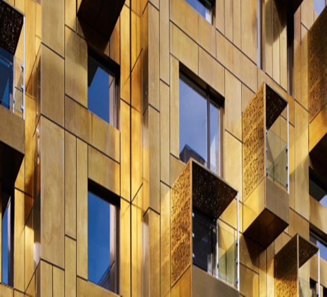 Alucobond Gold Mirror Color Coated Aluminum Composite Panels ...