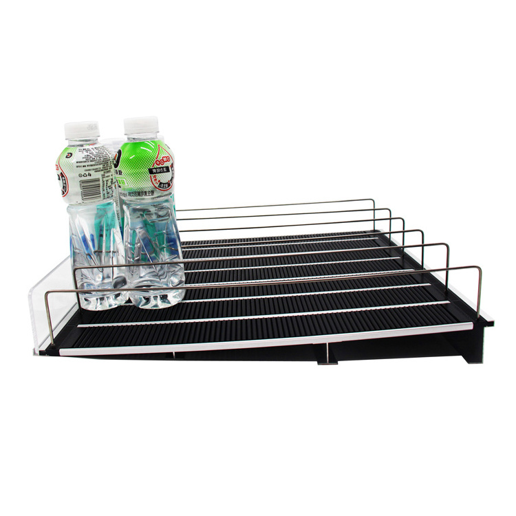 Top Quality Sliding Beverage Display Flex Roller Track Gravity Feed ...