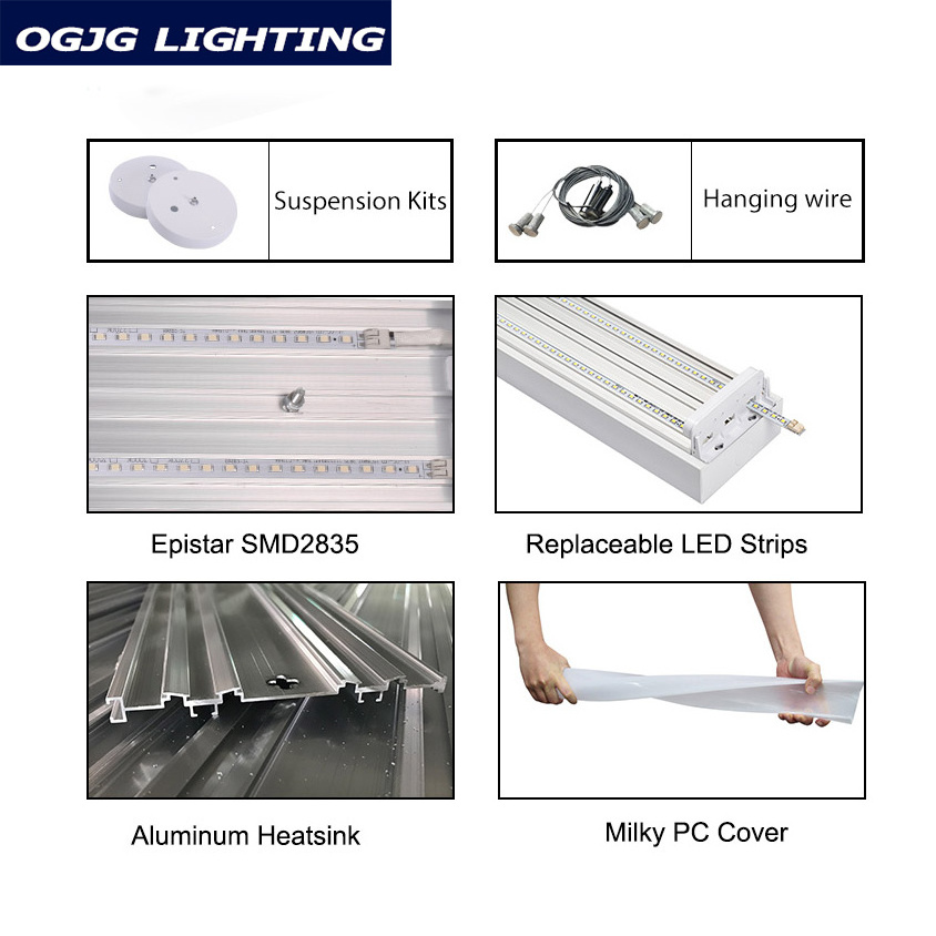 Suspended 2X36w PC Diffuser LED Fluorescent Lighting petrol station ...