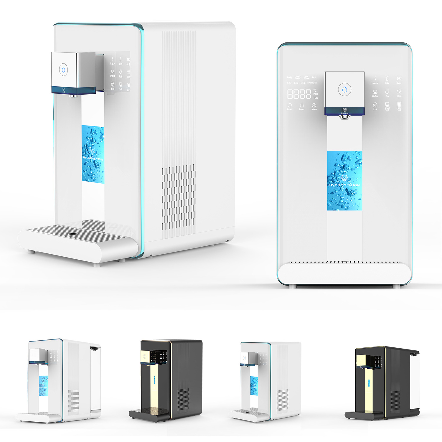 OLANSI 5-stage purification Portable Free Installation Tabletop RO ...