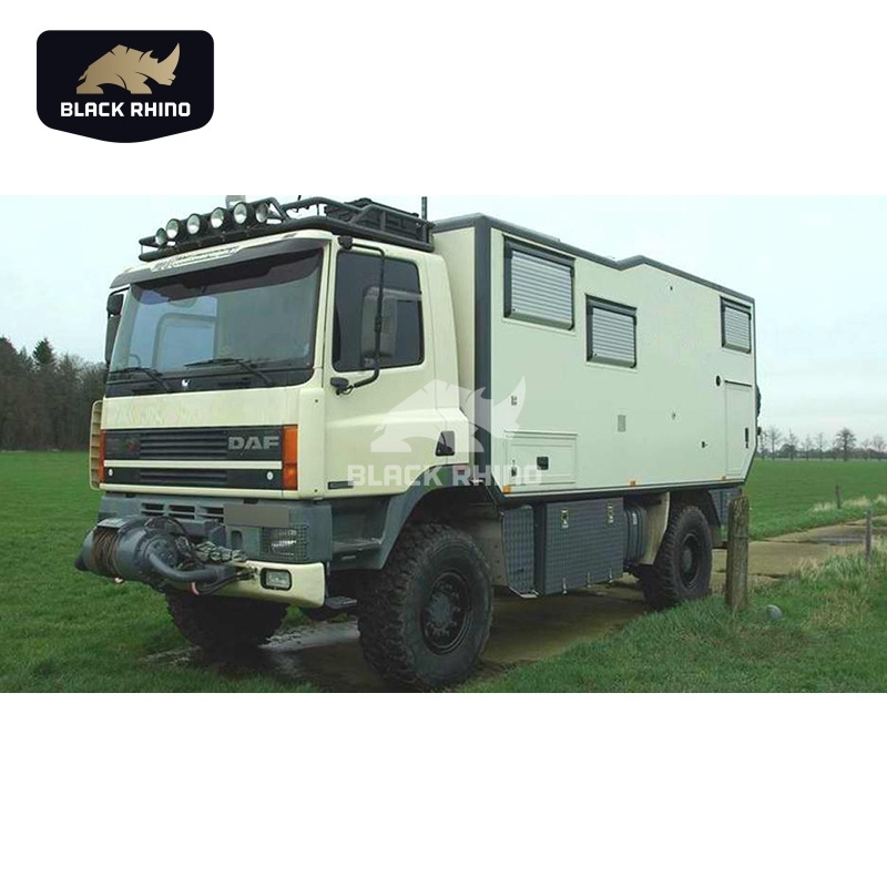 Self-sustainable features fiberglass fully equipped 6x6 offroad ...