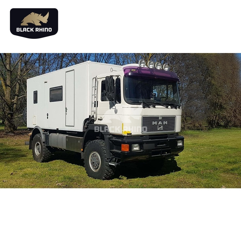 Self-sustainable features fiberglass fully equipped 6x6 offroad ...