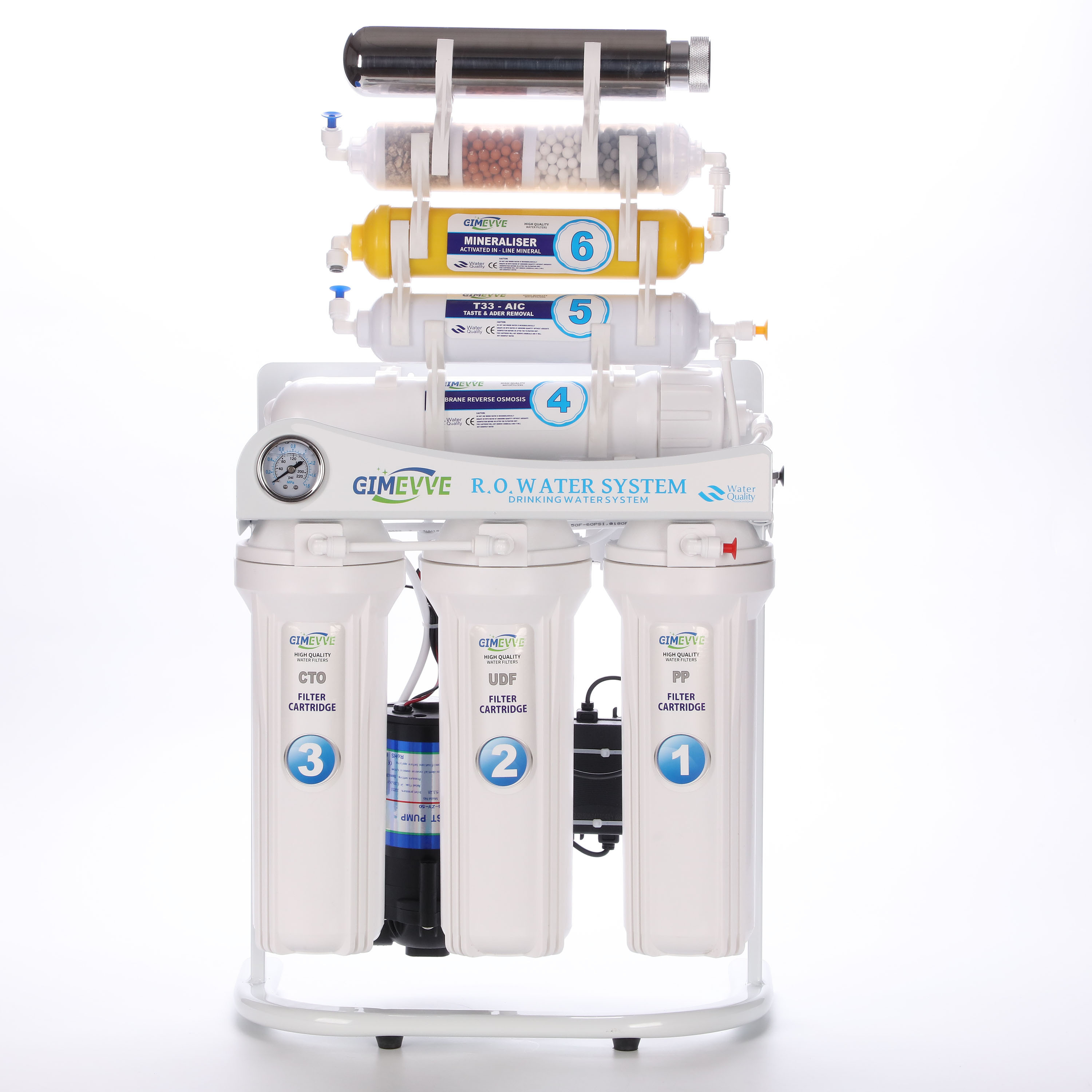 reverse osmosis water filter system 8 stage Ro Water purifier ...