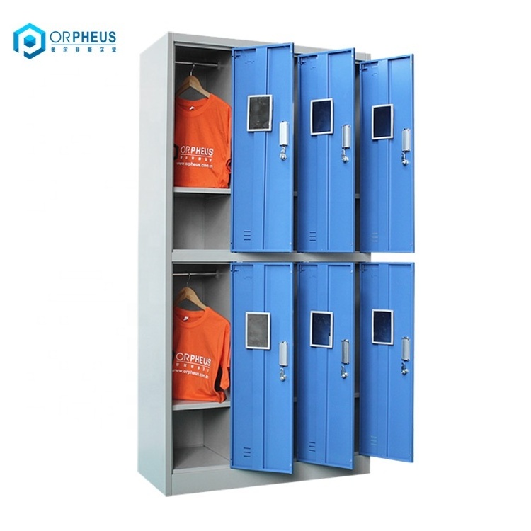 Factory Wholesale Metal 6-door Storage Cabinet Staff Worker Changing ...