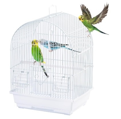 Silver solid Stainless Steel Small Bird Cage Economy and Lightweight ...